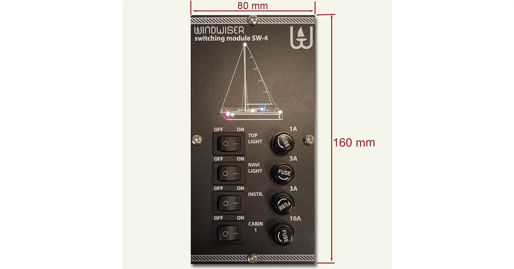Kapcsolótábla (WINDWISER SW-4) - Elektromos alkatrészek
